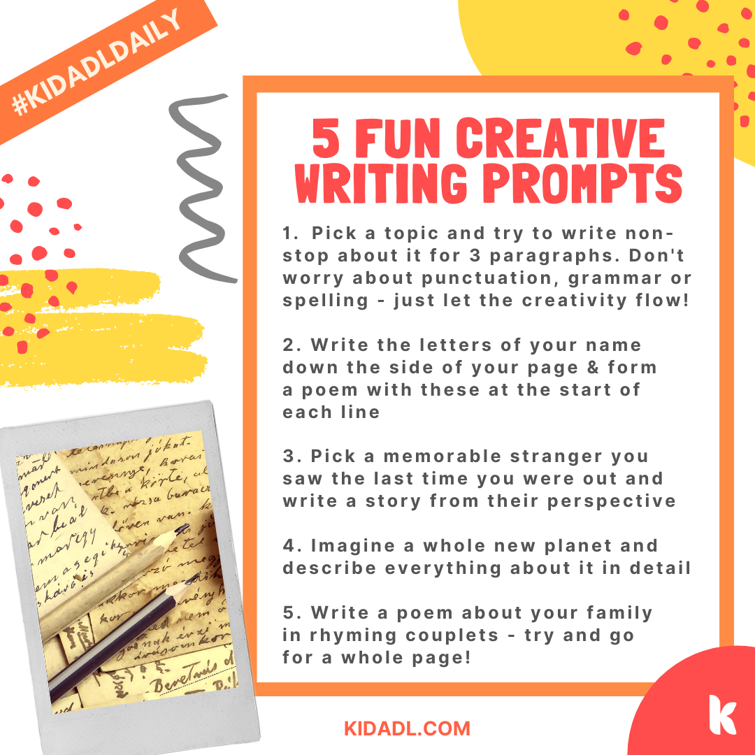 25 Creative Writing Prompts For KS1 And KS2 By Kidadl
